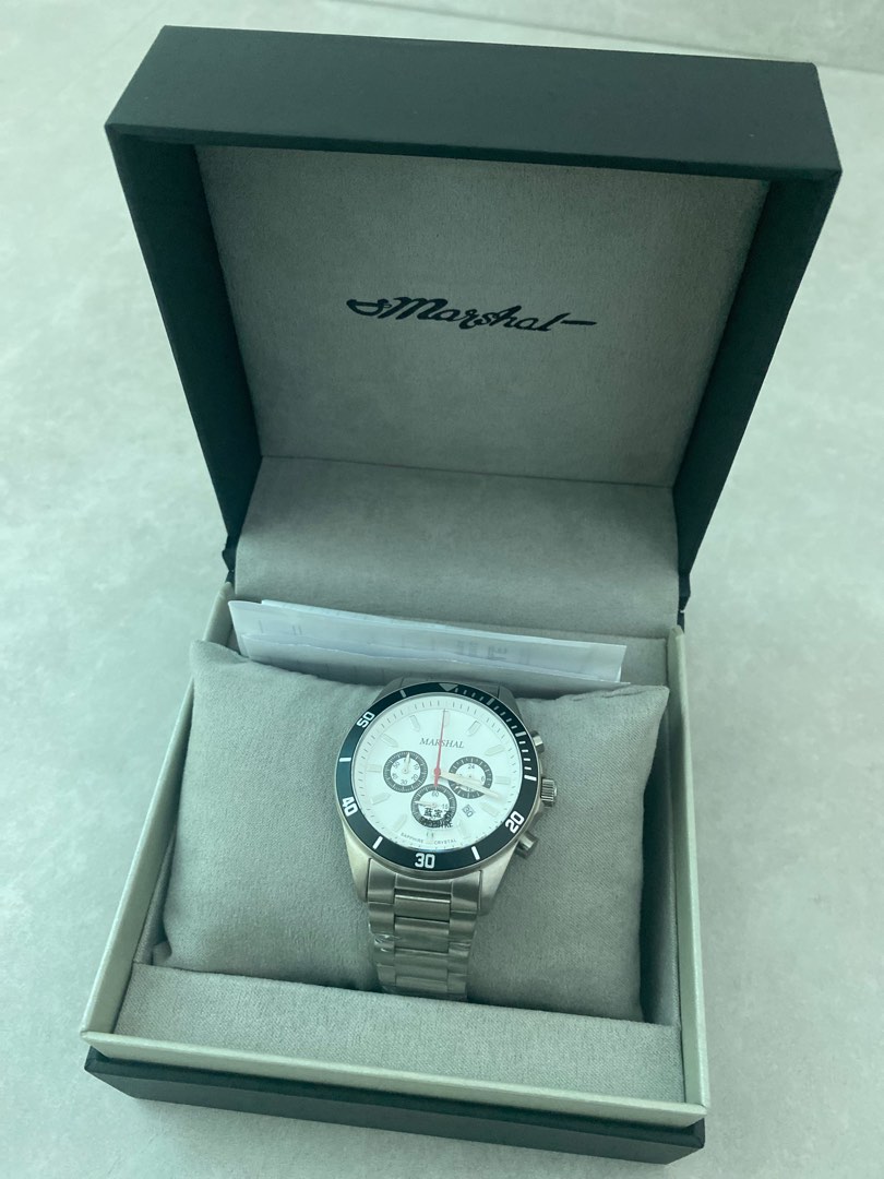 Marshal Chronograph Watch - Sapphire Crystal, Luxury, Watches on Carousell