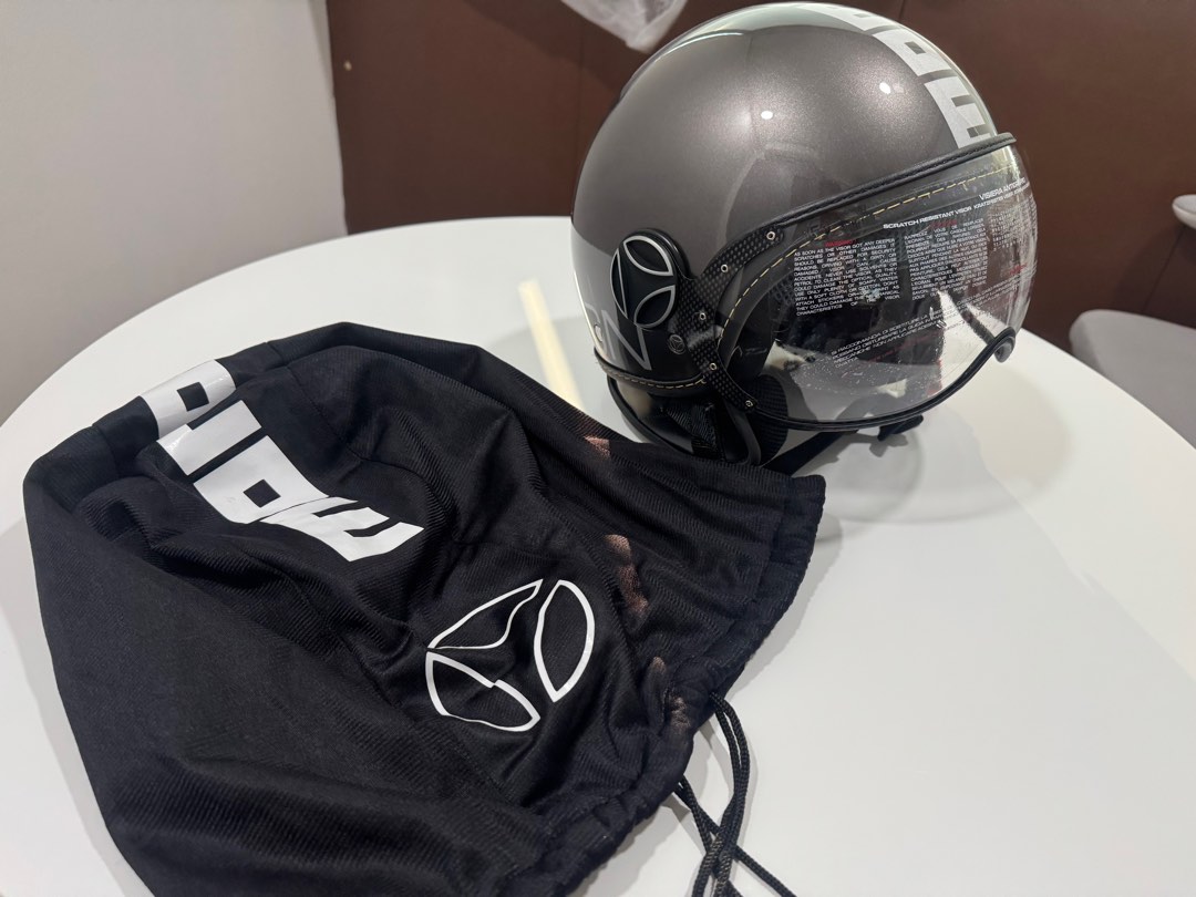 Momo Design FGTR Evo Helmet - Grey, Motorcycles, Motorcycle Apparel on ...