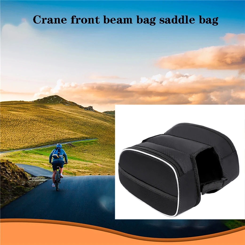 Mountain bike front beam bag saddle bag bicycle bag and other riding ...