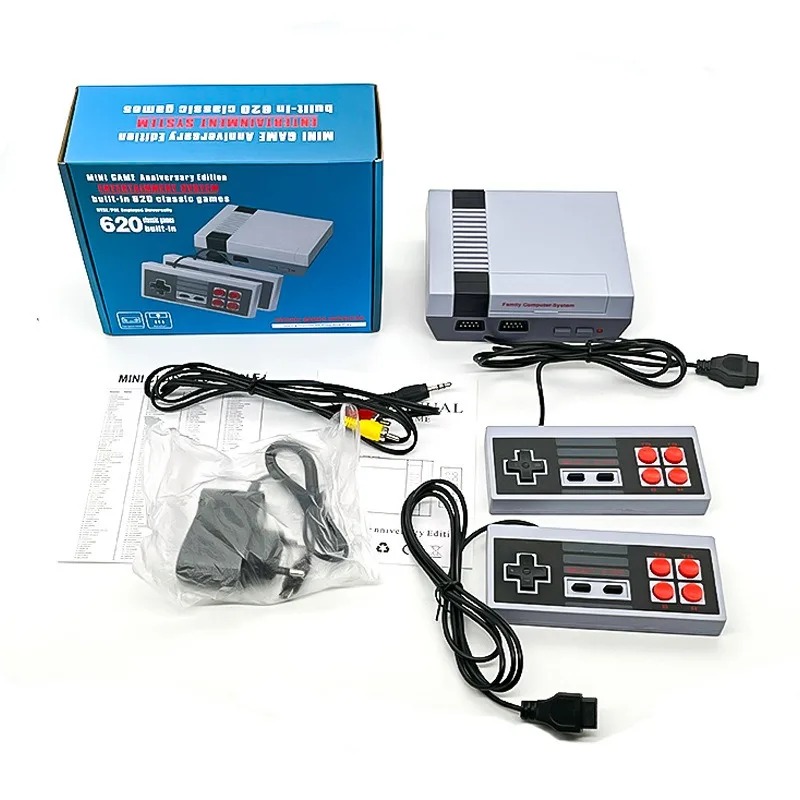 NES620 Video Game Console AV2.4G Wireless Controller 620 Games Without ...