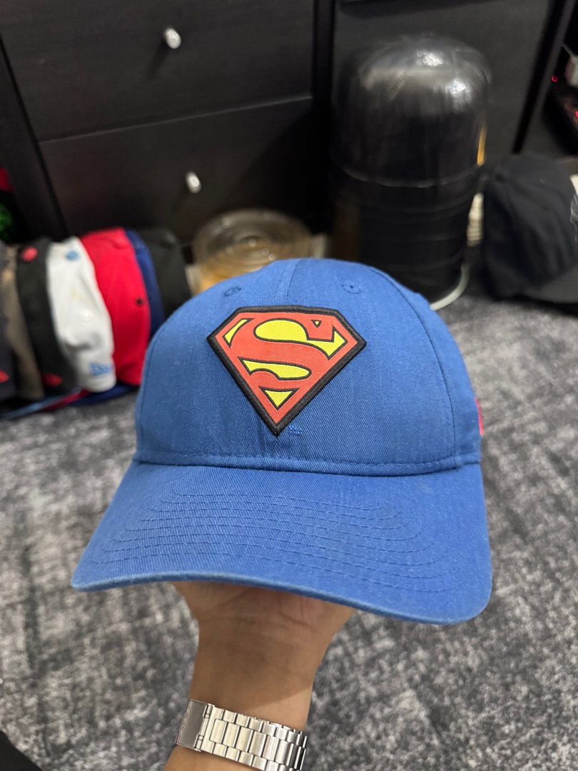 New Era Superman Cap, Men's Fashion, Watches & Accessories, Cap & Hats ...