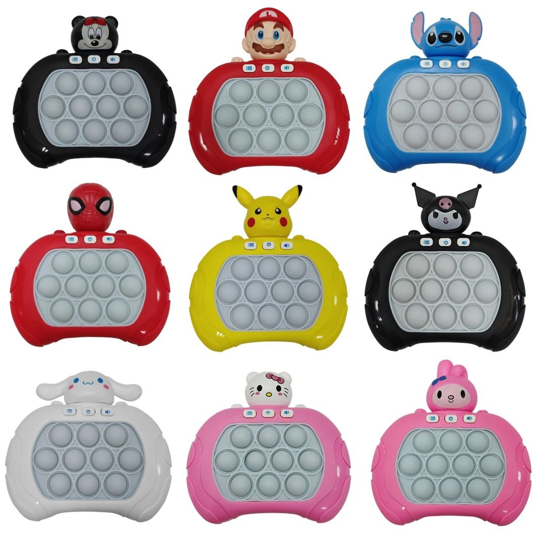 New Sanrio Stitch Quick Push Bubbles Game Machine for Kids, Fun Whac-A ...