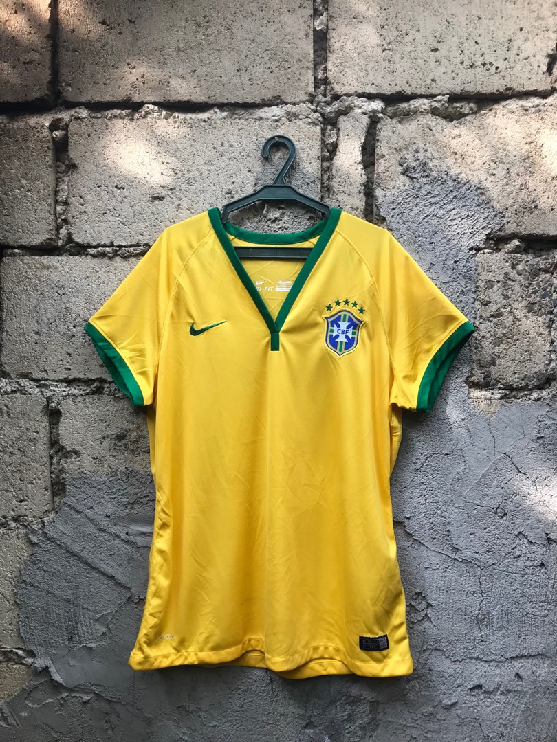 Nike Brazil CBF Football Jersey, Women's Fashion, Tops, Shirts on Carousell