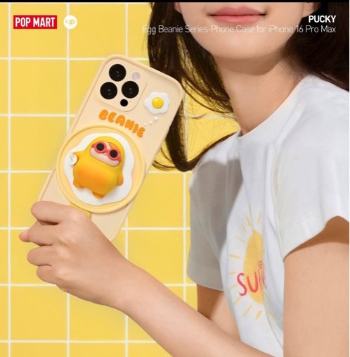 POP MART Pucky Egg Beanie iPhone 16 Pro Max Case, Mobile Phones ...