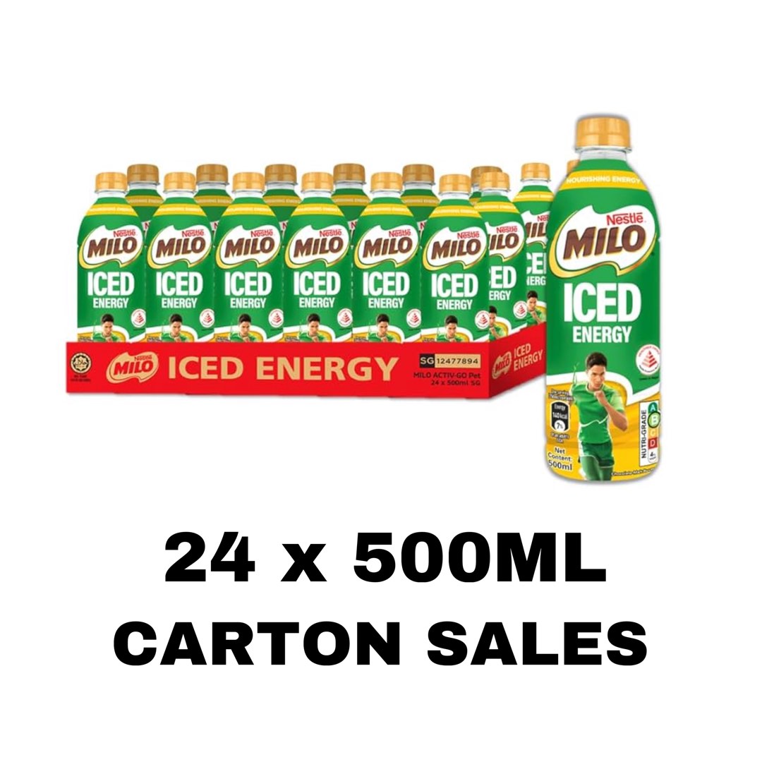 MILO 500ML BOTTLE - CARTON SALE, Food & Drinks, Beverages on Carousell