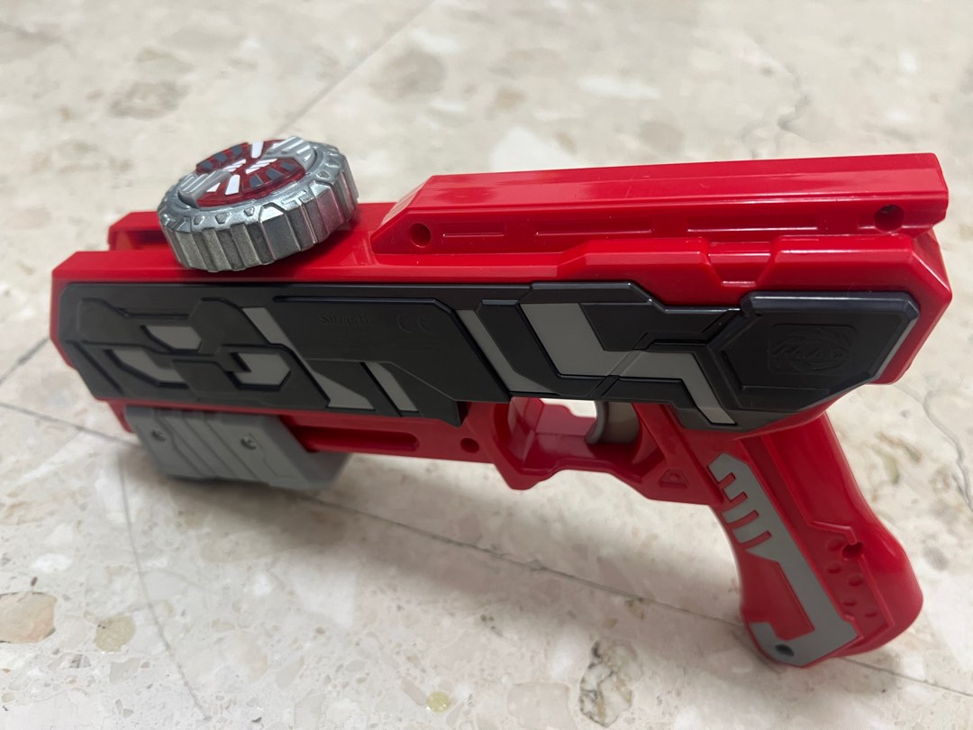 Red Beyblade gun launcher with steel Beyblade, Hobbies & Toys, Toys ...