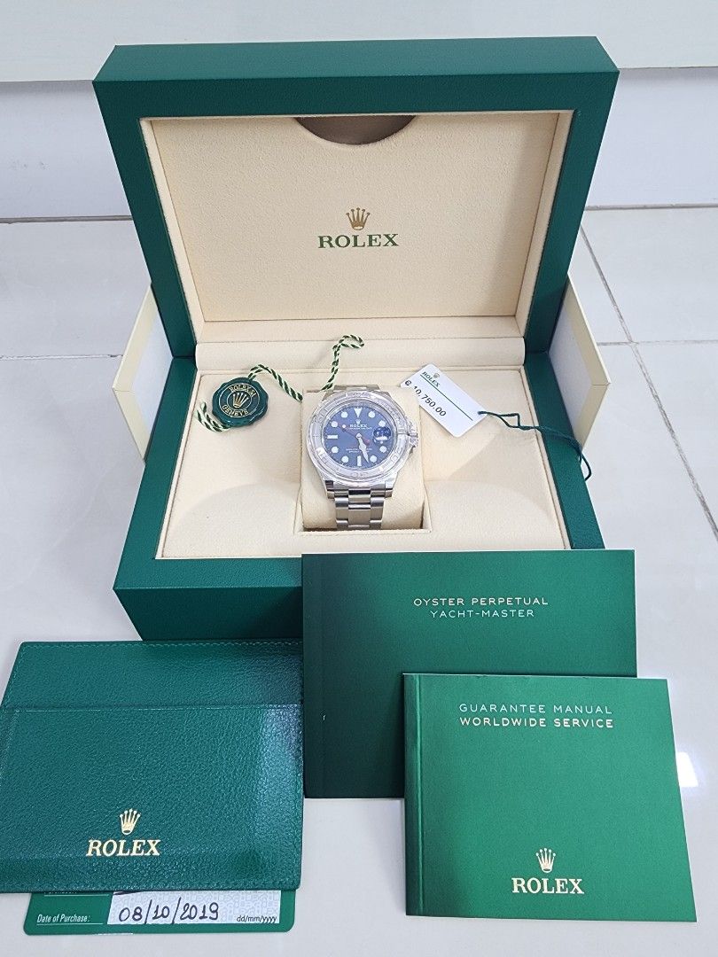 Rolex Yatch Master (Sunburst Blue) - 116622, Luxury, Watches on Carousell