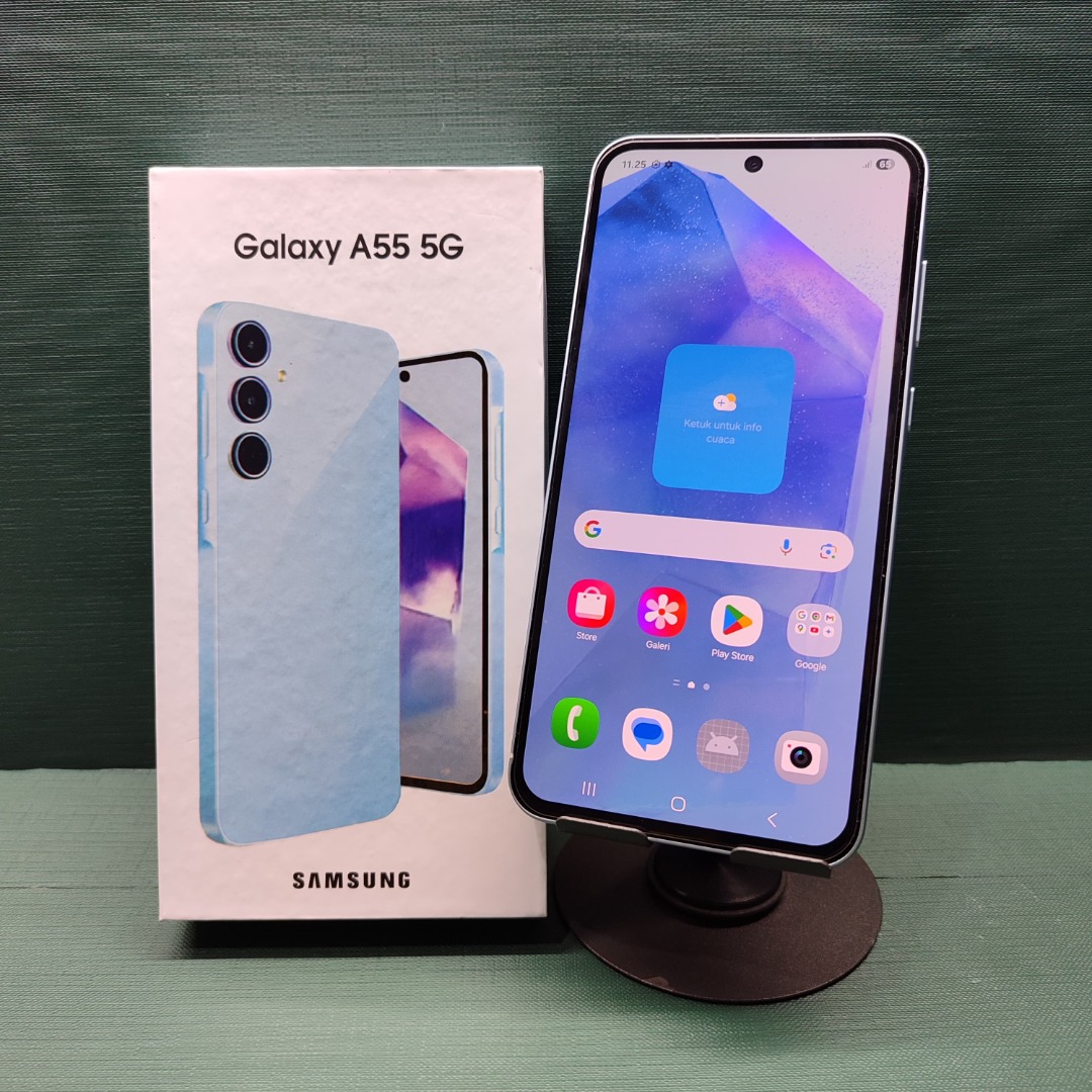 Samsung Galaxy A55 5G 8/256GB FULLSET LIKE NEW RESMI, Telepon Seluler ...