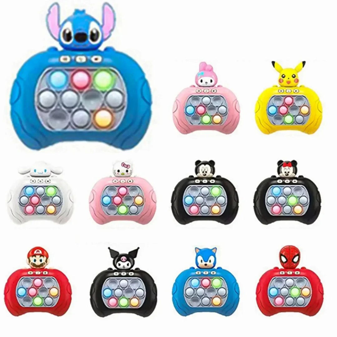 Sanrio Stitch Quick Push Bubbles Game Machine for Kids, Fun Whac-A-Mole ...