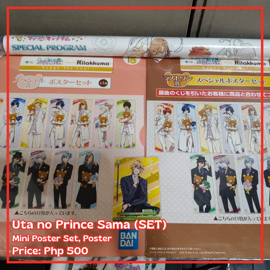 (SET) Uta no Prince-sama - Mini Poster, Poster, Hobbies & Toys, Memorabilia & Collectibles ...