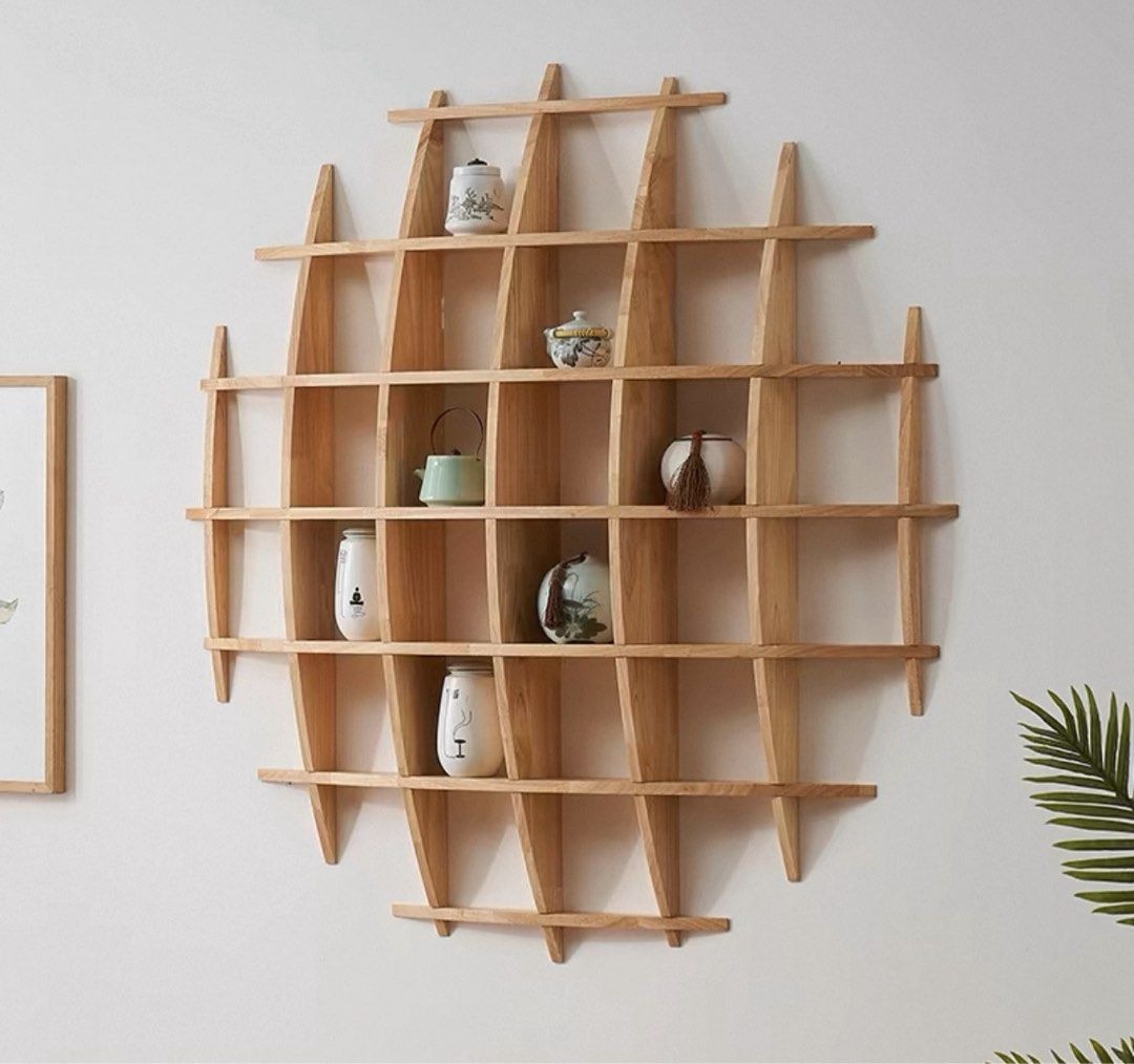 SHANS Sphere Waffle Wall Shelf, Furniture & Home Living, Furniture ...