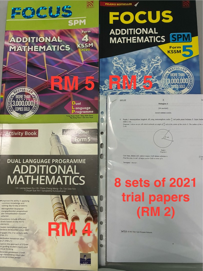 Spm Add Maths, Hobbies & Toys, Books & Magazines, Textbooks on Carousell