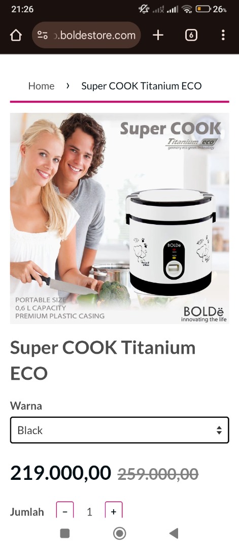 Super Cook Magic Com Bolde, Kitchen & Appliances di Carousell