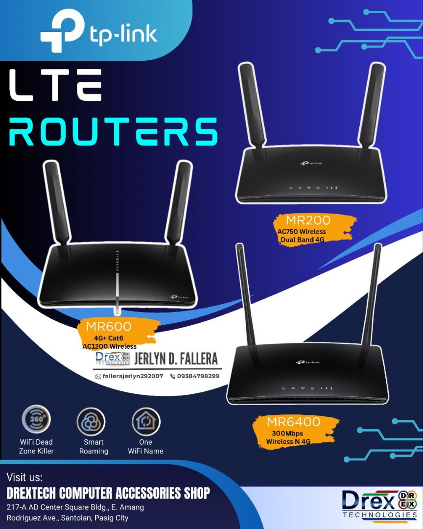 TP-LINK TL-MR600 AC1200 4G LTE Advanced Cat6 Gigabit Router, Computers ...