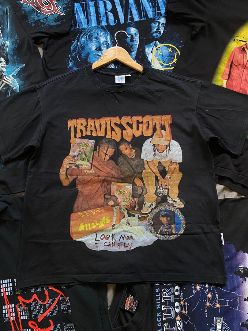 Travis Scott “Look Mom I Can Fly” Bootleg Tee by Art Slave (Size M ...