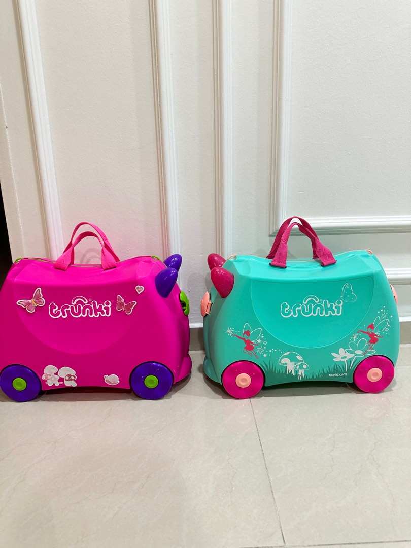 Trunki Ride-On Suitcase - Tiffany green , Babies & Kids, Going Out ...