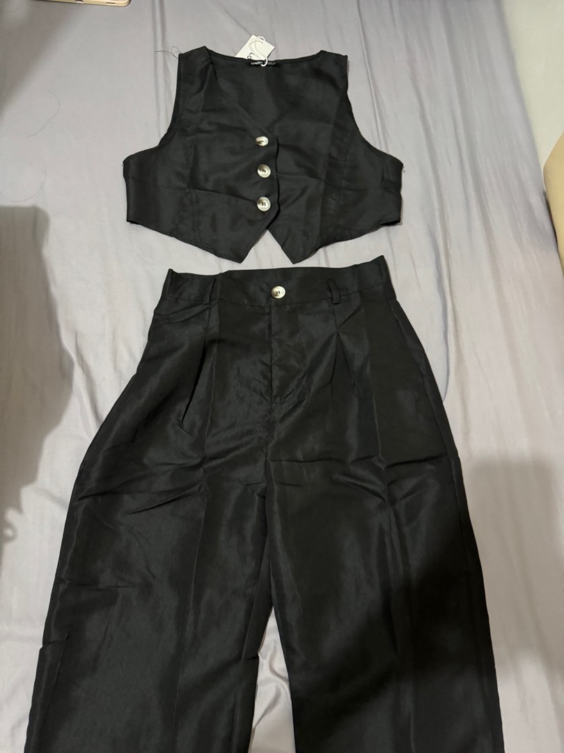 Vest and Slacks Terno (Semi-Formal), Women's Fashion, Dresses & Sets ...