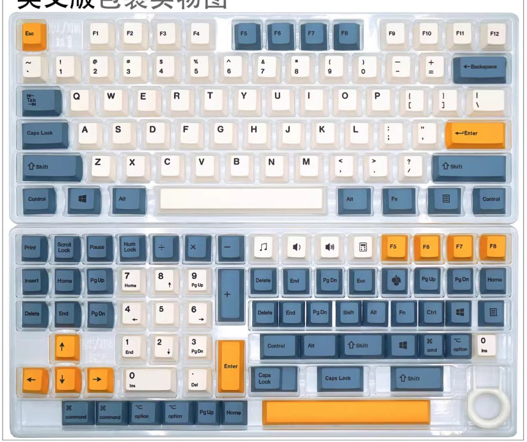 WTS: NEW Starry Night PBT Dye-Sub Cherry Profile Box 145 PCS English ...