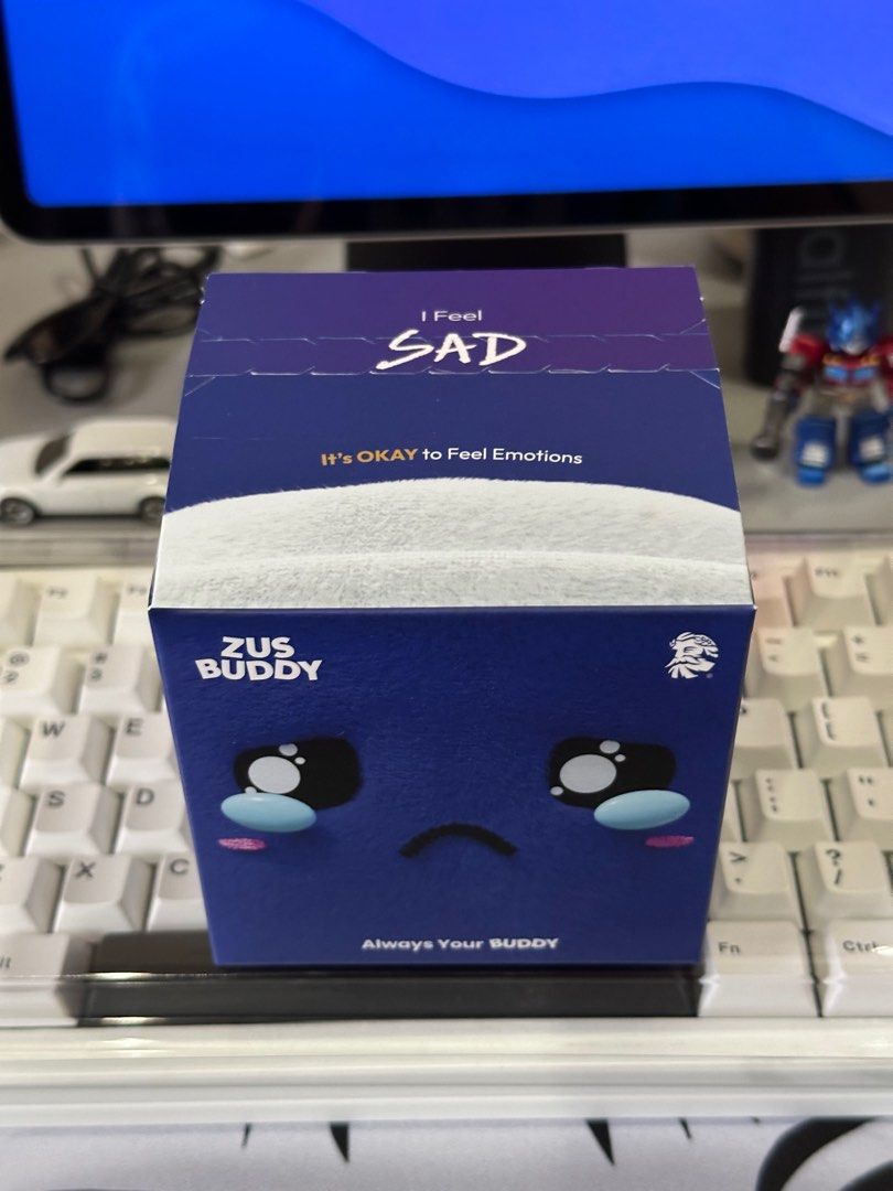 Zus Buddy Sad - Blue Buddy, Hobbies & Toys, Toys & Games on Carousell