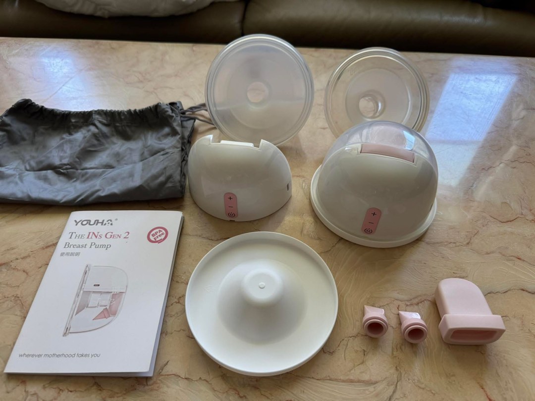 保固內 優合 Youha THE INs GEN 2 穿戴式免手持無線吸乳器 雙邊組(智能藍芽版), 嬰兒及兒童, 護理及哺育用品, 母乳及 ...