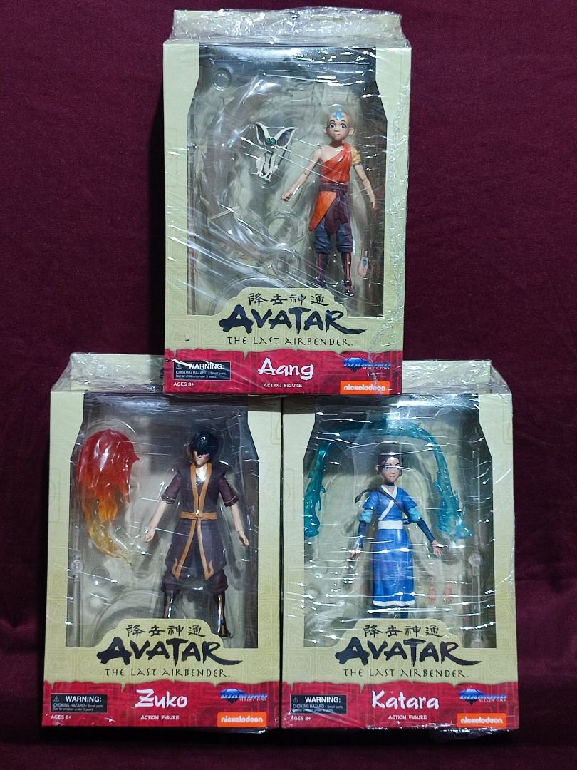 AANG / KATARA / ZUKO (set of 3), sealed - Diamond Select Avatar: The ...