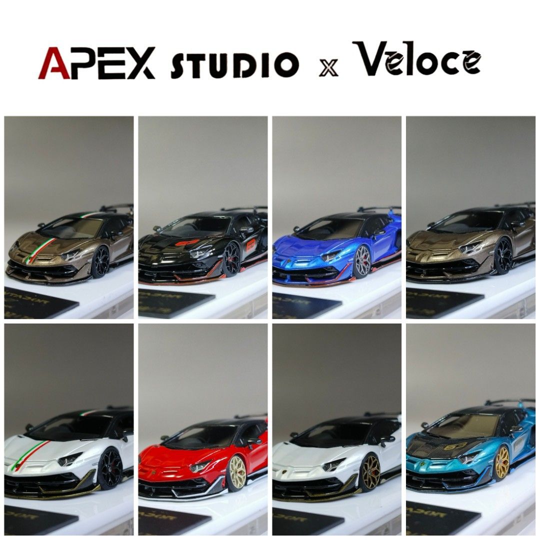APEX STUDIO x Veloce 1/64 Lamborghini Aventador SVJ, Hobbies & Toys, Toys & Games on Carousell