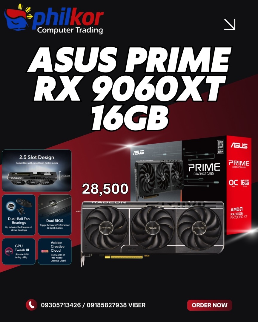 BRANDNEW ASUS PRIME RX 9060XT 16GB, Computers & Tech, Desktops on Carousell