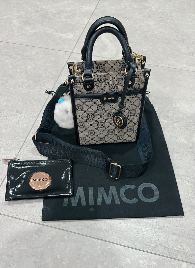 Bundle Of Mimco Mim-gram Mini Tote Bag RRP$ 229 With Charm And Coin ...
