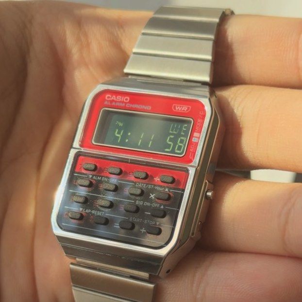 Casio Vintage Heritage Colors Digital Stainless Steel Quartz CA-500WE ...