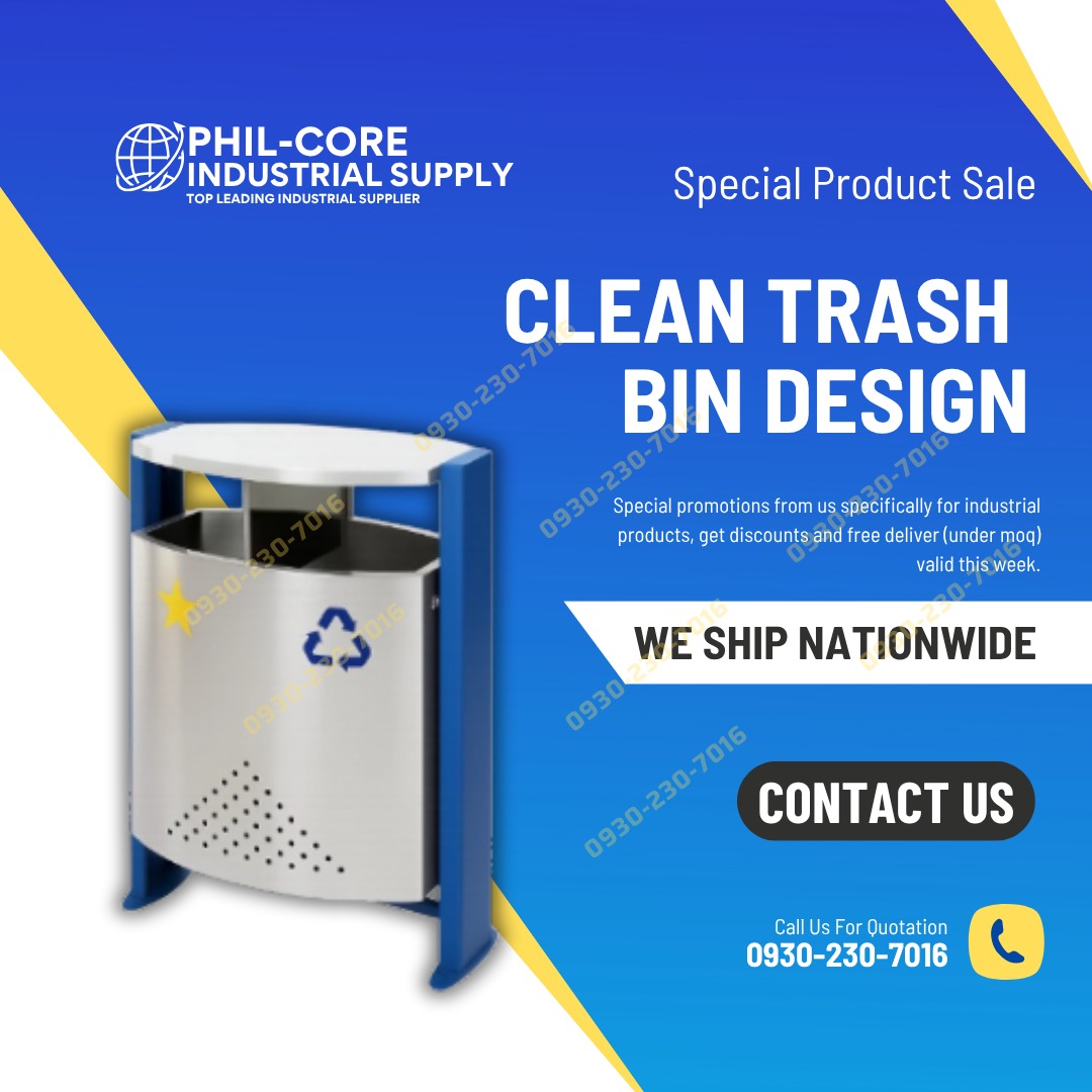 Clean Trash Bin Design / Dual-Color Recycling Bin / Clean Trash Bin ...