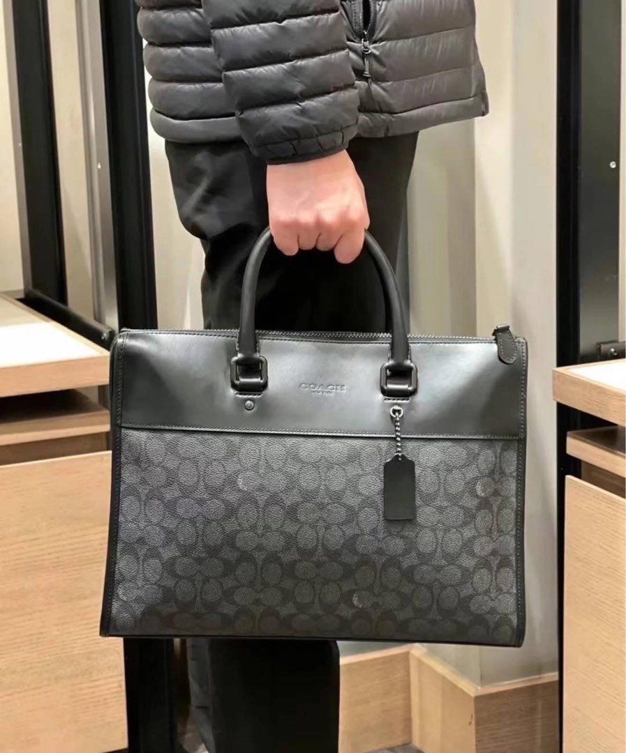 Coach Gotham Briefcase, Women's Fashion, Bags & Wallets, Clutches on ...