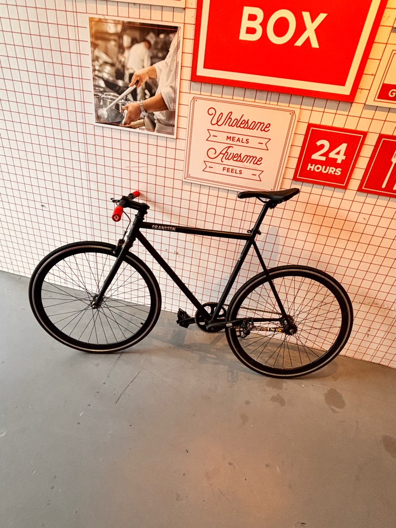 Authentic (last pic)fb wtt wts Cranston fixie black riser/drop bar ...
