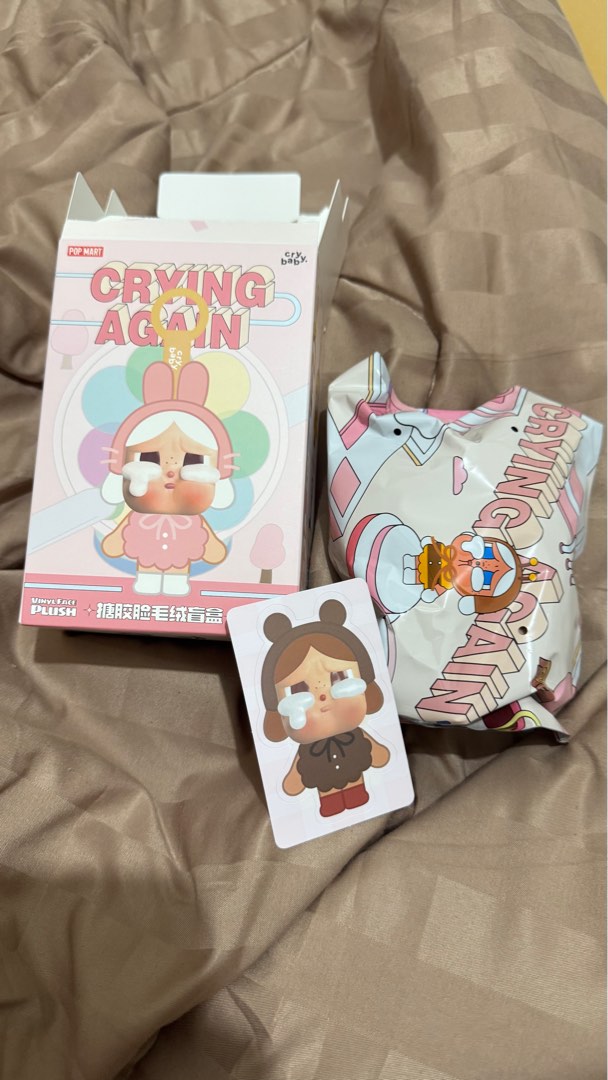 CRYING AGAIN CRY BABY POPMART ORIGINAL, Toys & Collectibles, Lainnya di ...