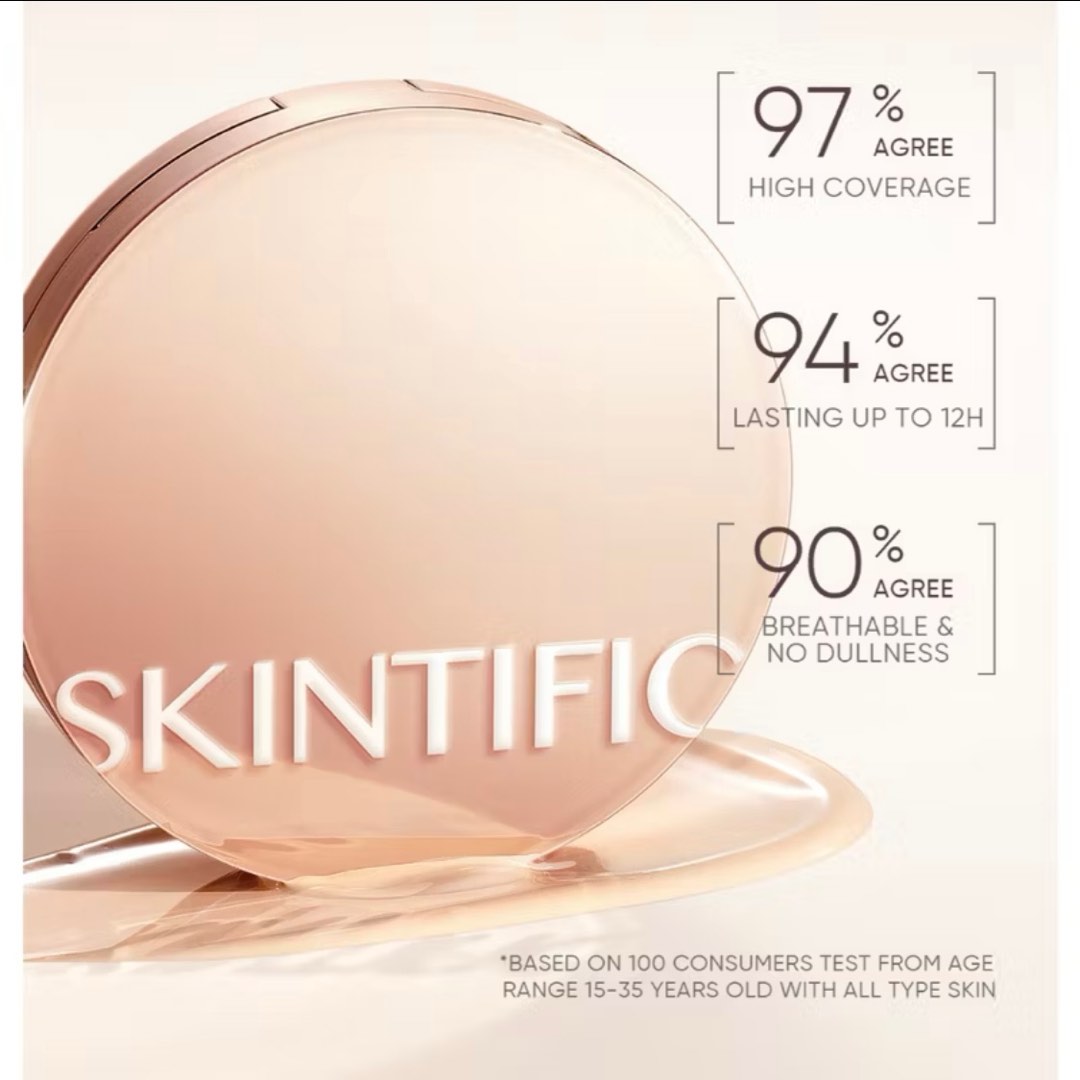 Cushion Skintific Gold Shade Petal 03 New Include Wadahnya, Kesehatan ...