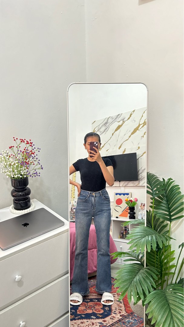 Cutbray pants, Fesyen Wanita, Pakaian Wanita, Bawahan di Carousell