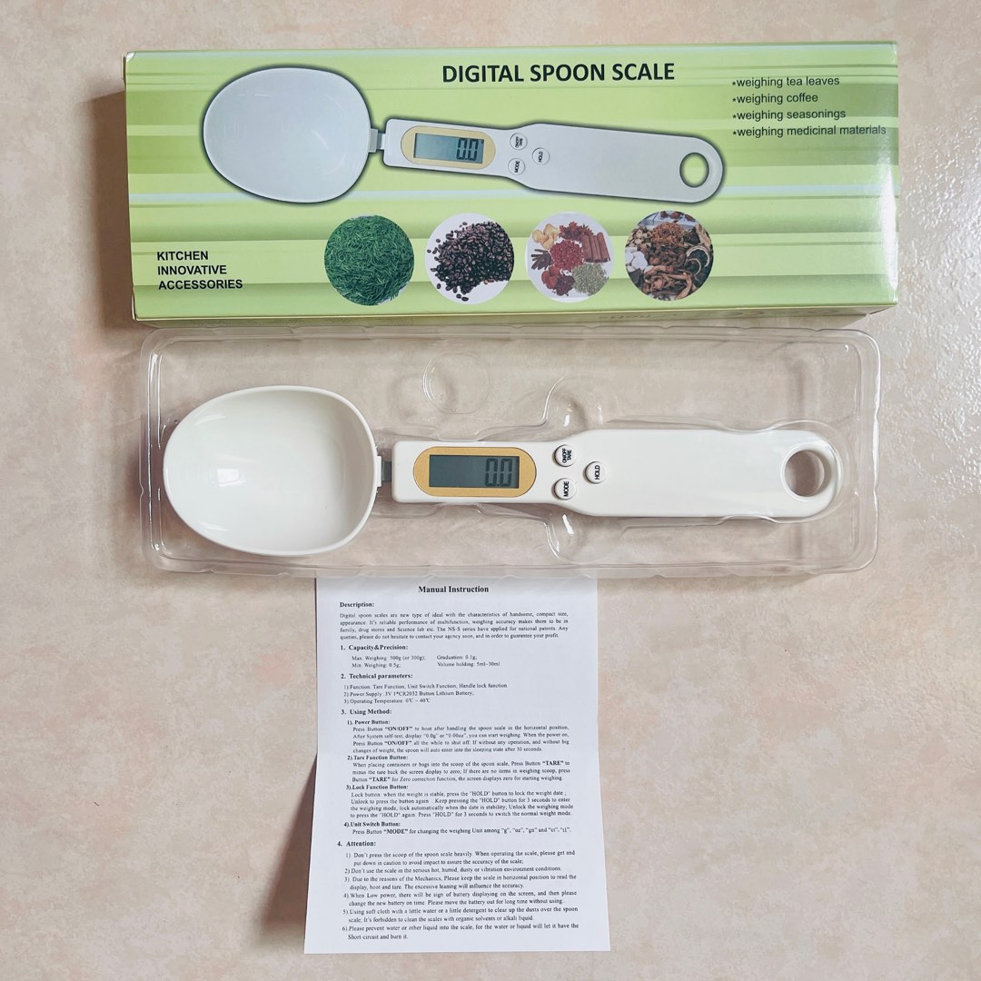 Digital Spoon Scale Battery included, TV & Home Appliances, Kitchen ...