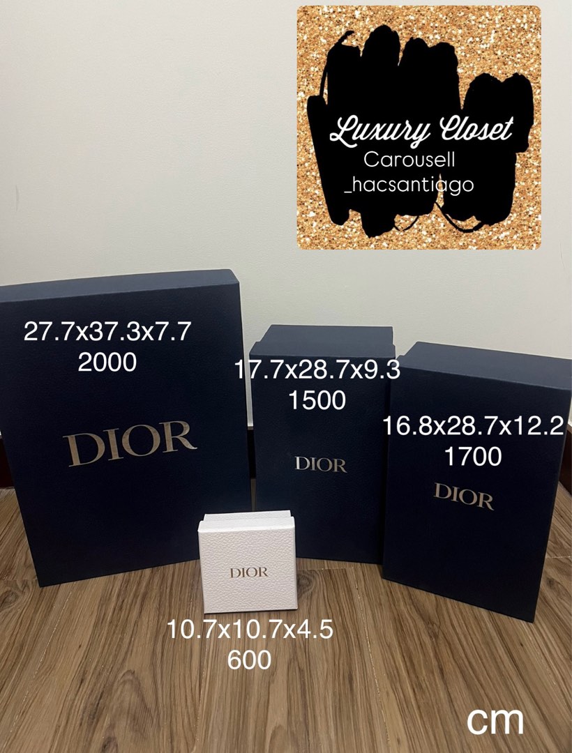 Dior box and paper bag, Luxury, Bags & Wallets on Carousell