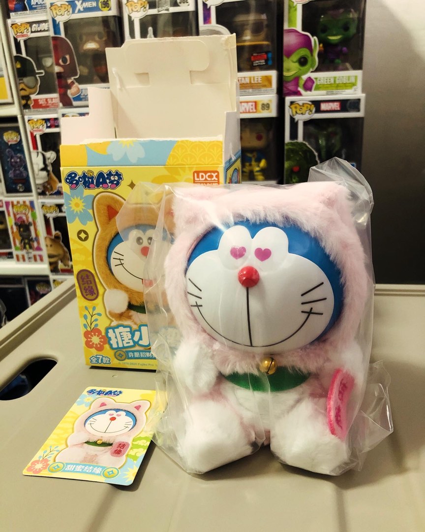 Doraemon Lucky Cat Plush Vol 1 Series Blind Box, Hobbies & Toys, Toys ...
