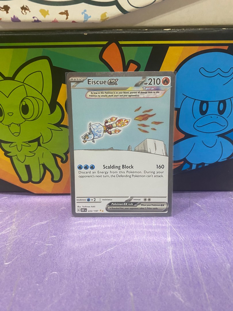 Eiscue EX - 222/197 - Special Illustration Rare (SIR) - Pokémon Scarlet ...