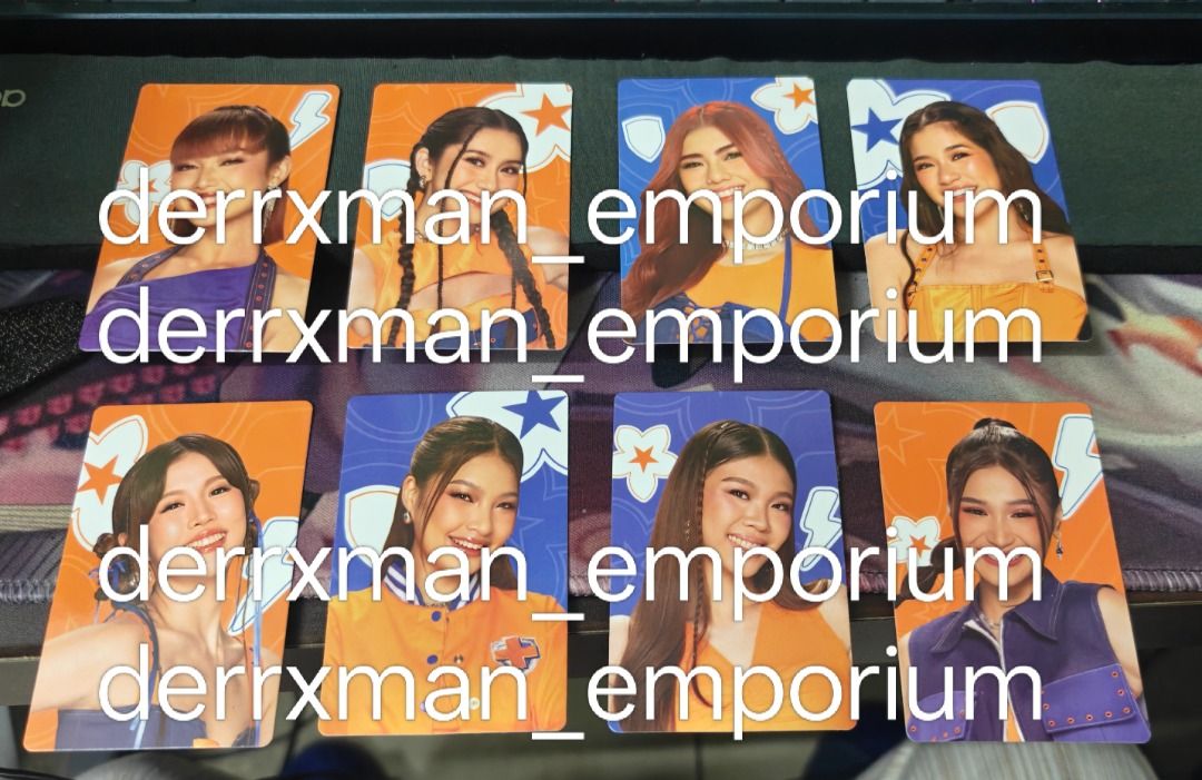 Enervon x Bini Kit Version 2 - Complete Set of 8 solo Photocards with ...