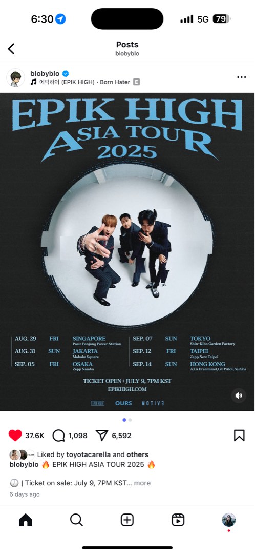 QN 157X 5% DC EPIK HIGH ASIA TOUR 2025 - 3 X VIP , Tickets & Vouchers ...