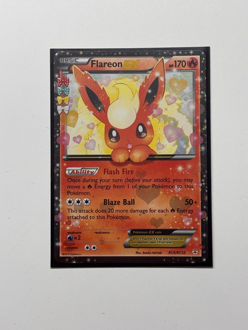 flareon ex radiant collection generations pokemon tcg cute singles ...