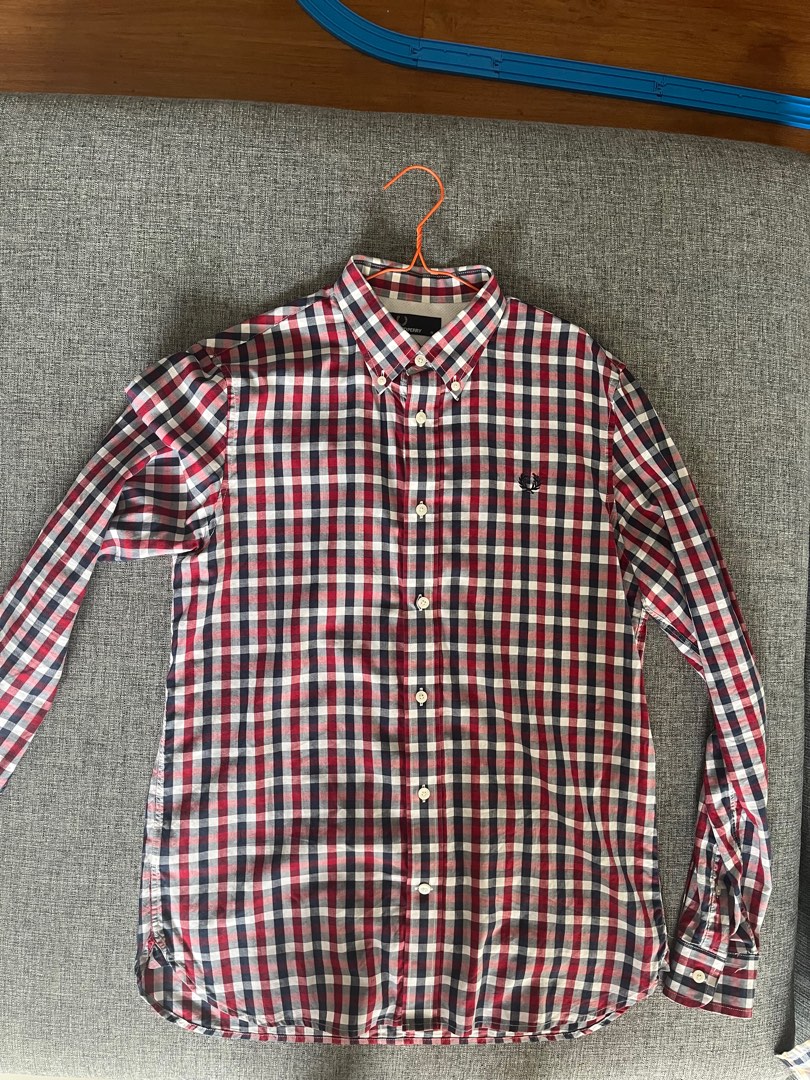 Fred perry shirt kemeja long sleeve lengan panjang size m original ...
