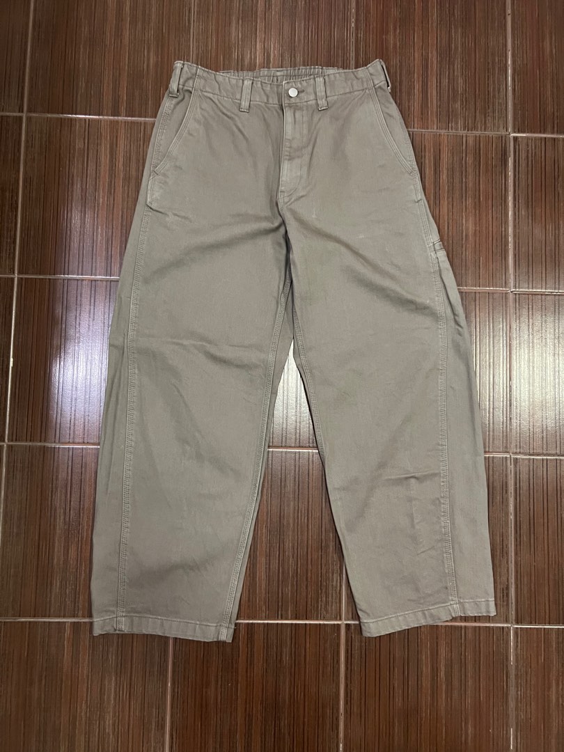 GU Barrel Leg Pants, Men's Fashion, Bottoms, Jeans on Carousell