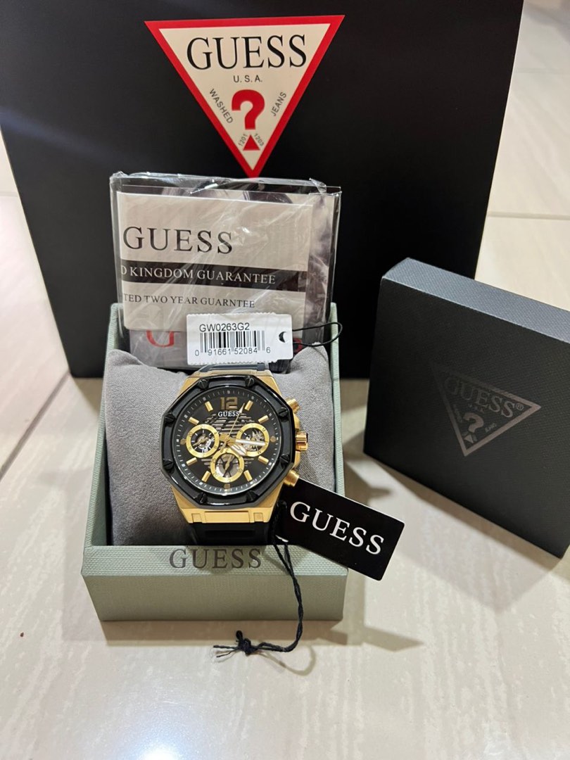 Guess GW0263G2 Mens watch jam, Men's Fashion, Watches & Accessories ...