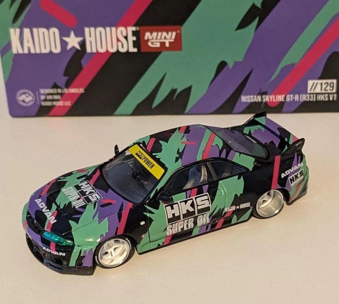 Kaido House Nissan Skyline GT-R (R33) HKS V1 KHMG129, Hobbies & Toys ...