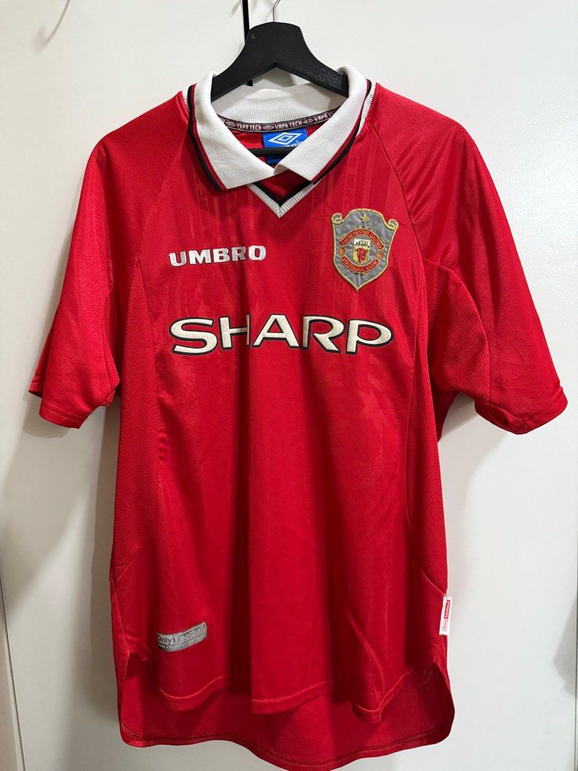 Manchester United HOME UCL 1998-99 1 Star Treble Winning soccer ...