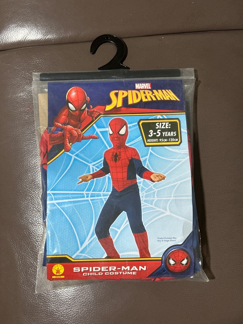 Marvel Spider-Man Child Costume (3-5 Years), Babies & Kids, Babies & Kids Fashion on Carousell