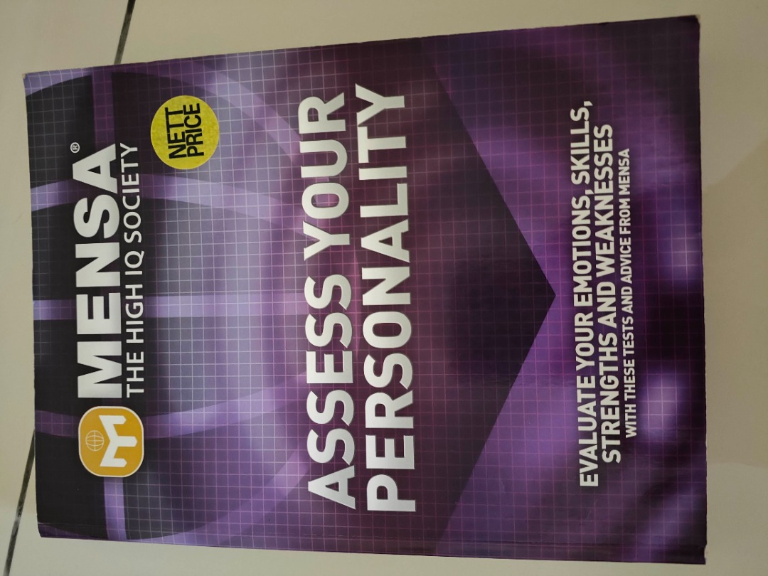 MENSA Assess Your Personality Book, Hobbies & Toys, Books & Magazines ...