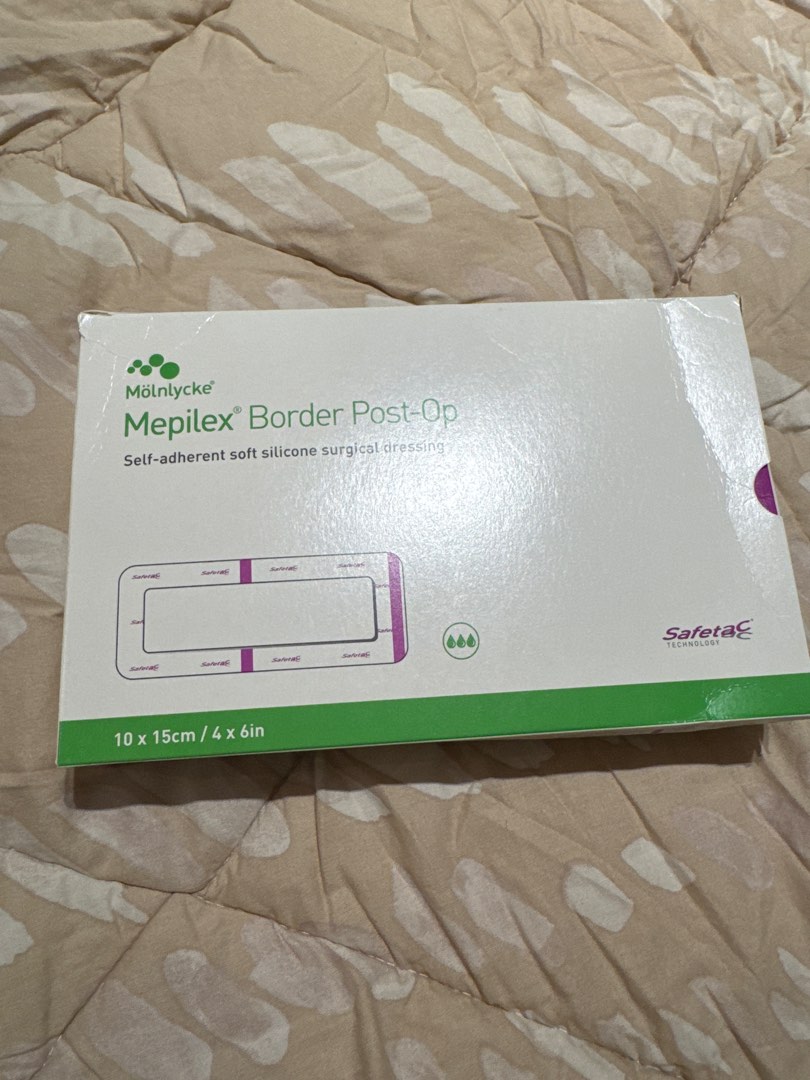 Mepilex Border Post-Op Surgical Dressing, Health & Nutrition, Medical ...